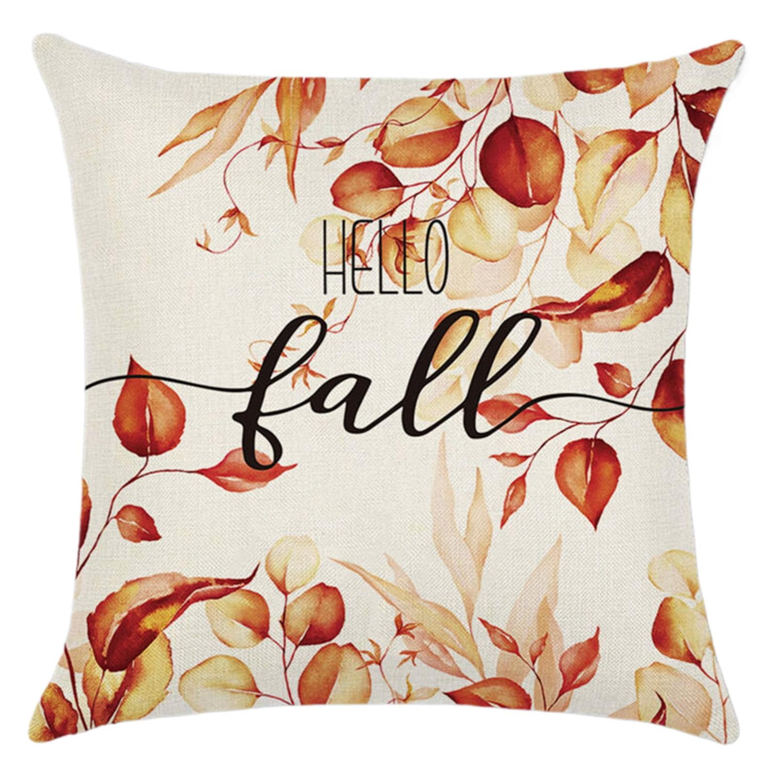 Xirolun For Fall Decor Stripes Pumpkin And Maple Leaves Gnones Outdoor ...