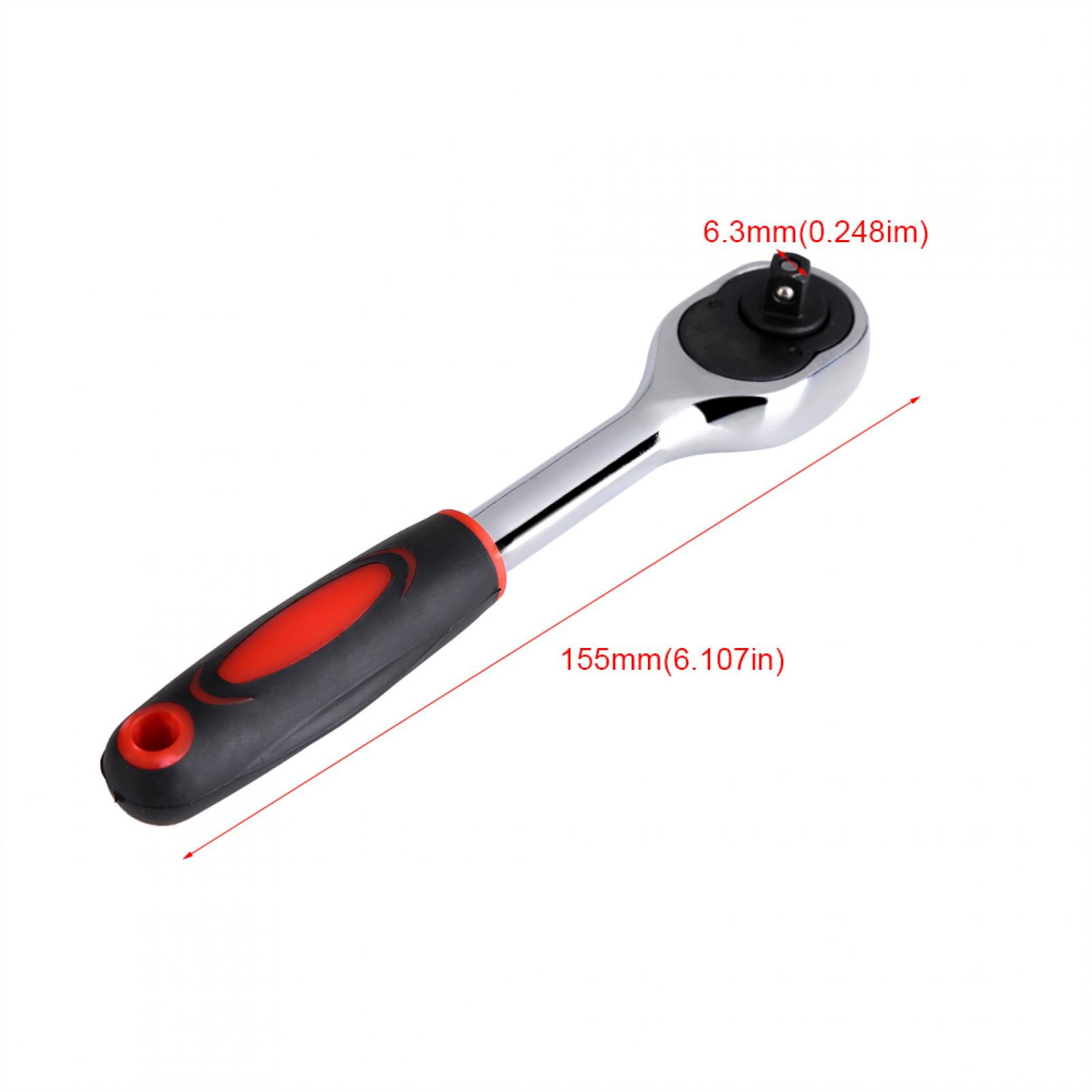Xirurus 1/4-inch Drive Quick Release Ratchet Socket Wrench, Heavy Duty ...