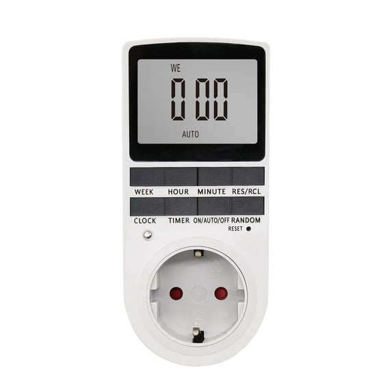 Xirurus Digital Timer Switch Socket, LCD Display Plug-in Programmable ...
