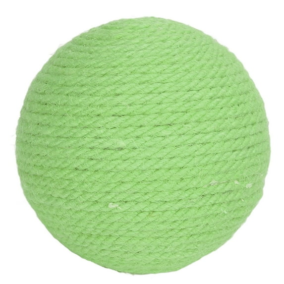 Xirurus Interactive Sisal Cat Ball – Rattling Stone, Green – Scratching ...