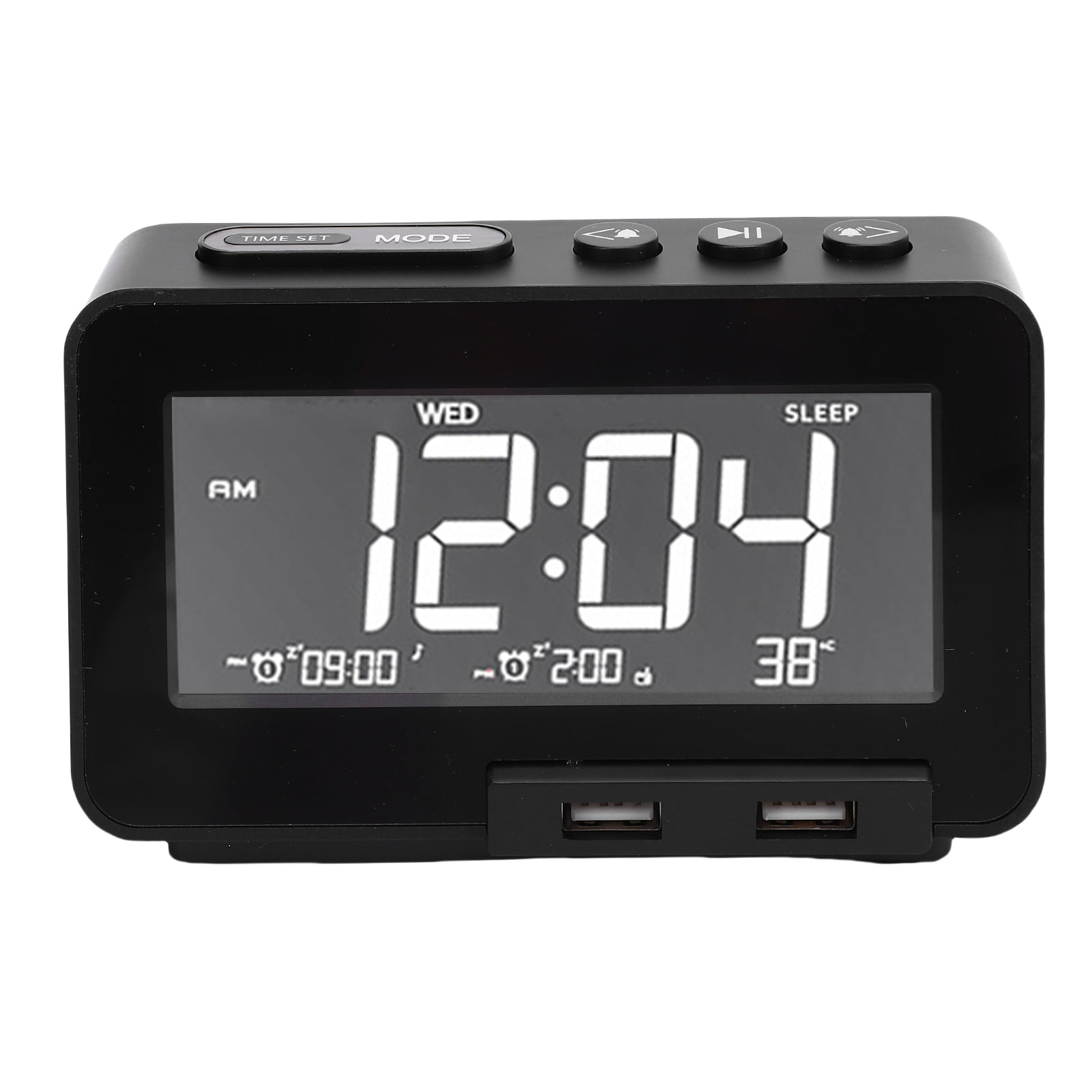 Xirurus Wireless Bluetooth Speaker Clock Digital Desktop Time ...