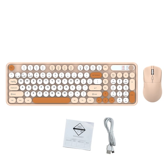 Xirurus Wireless Keyboard and Mouse Combo 98 Keys Dual Mode 2.4G ...