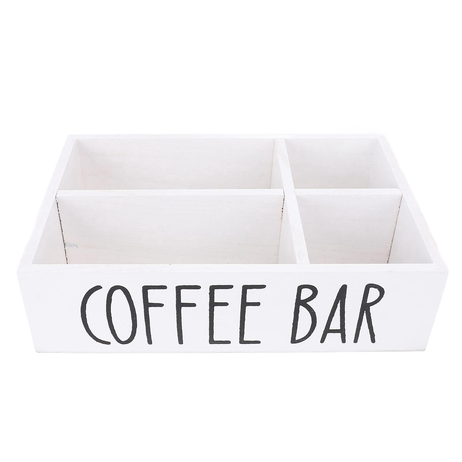 Xirurus Wooden Coffee Pod Organizer, Platane Wood Countertop Storage ...