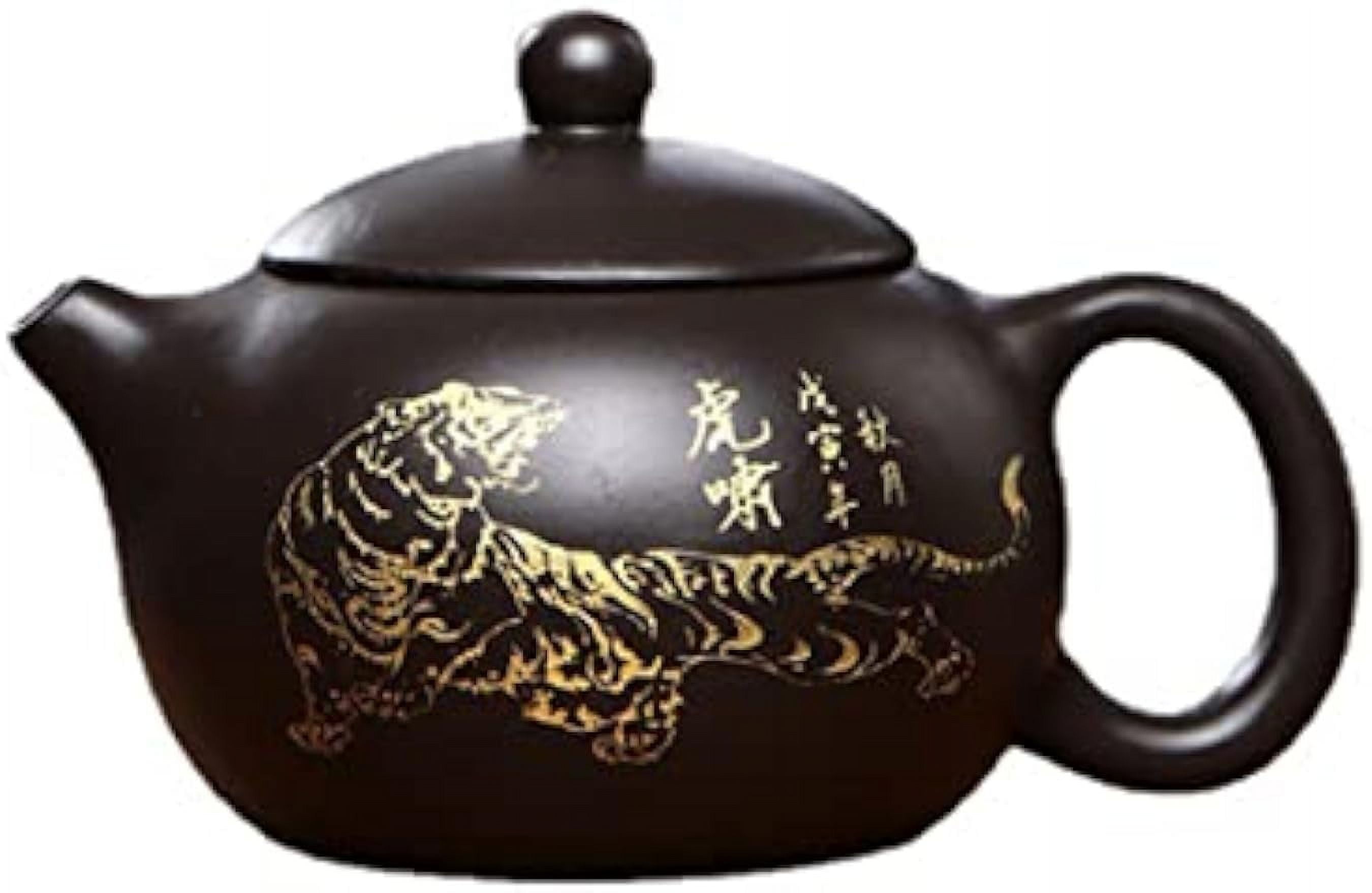 Xishi Teapot 7oz Chinese Yixing Clay Pot Ceramics Zisha Black Mud ...