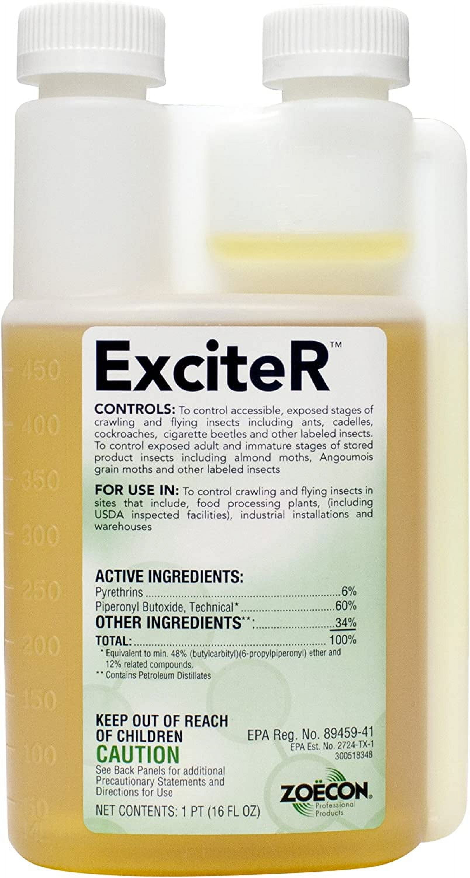 ZOECON ExciteR 16oz Pyrethrum Solution - Indoor & Outdoor Insecticide ...