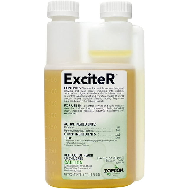 ZOECON ExciteR 16oz Pyrethrum Solution - Indoor & Outdoor Insecticide ...