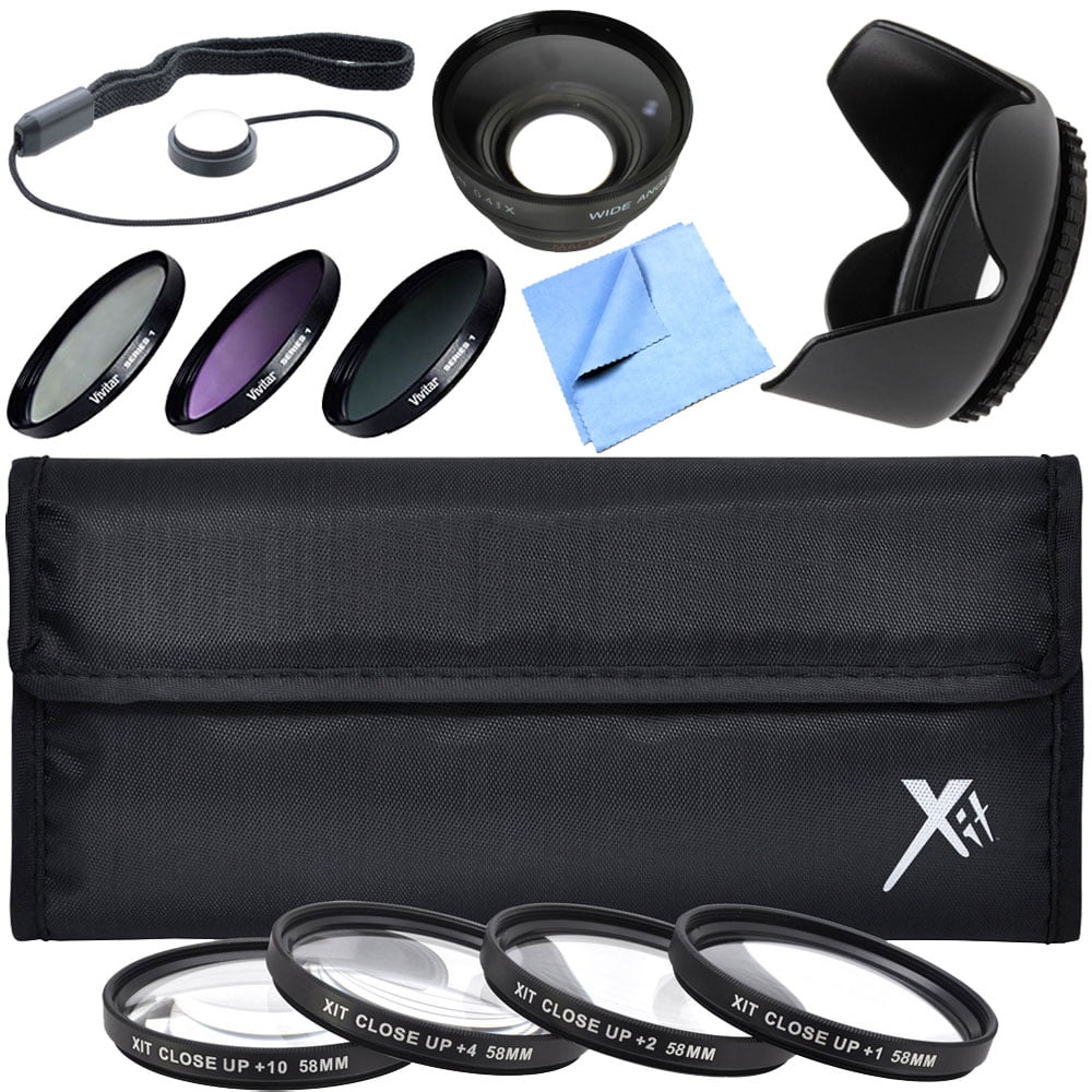 Xit Pro UV CPL FLD Lens Filter + Close-Up Macro Deluxe Accessory Kit ...