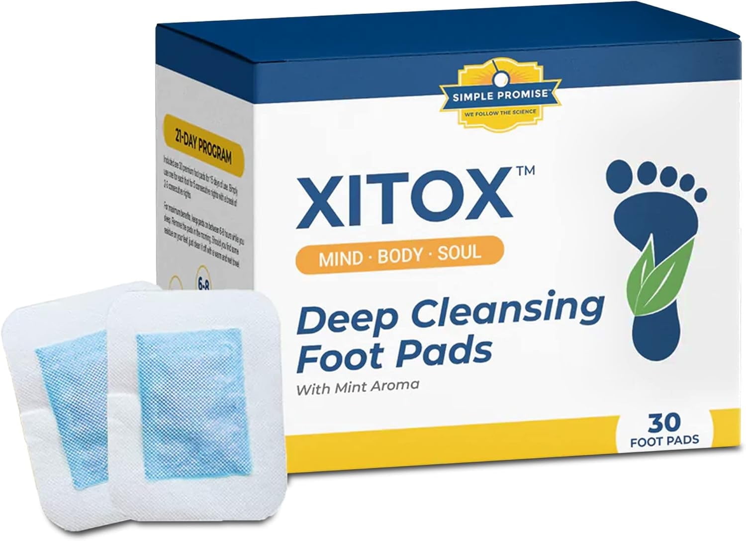 Xitox Deep Cleansing Foot Pads - Rejuvenates Your Body for More Restful ...