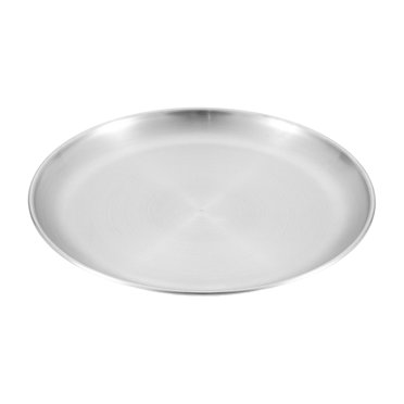 6 Pieces 7.9 Inch Stainless Steel Round Plate, Metal Camping Plates ...