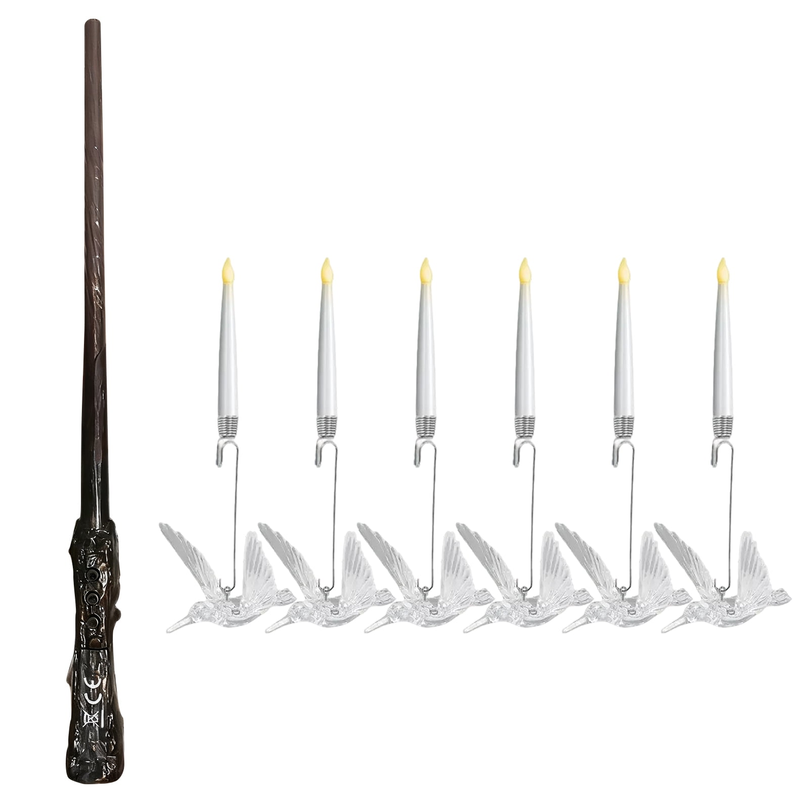Xiwaer Christmas Tree Candles, 12 Pack Flameless Taper Candles For ...