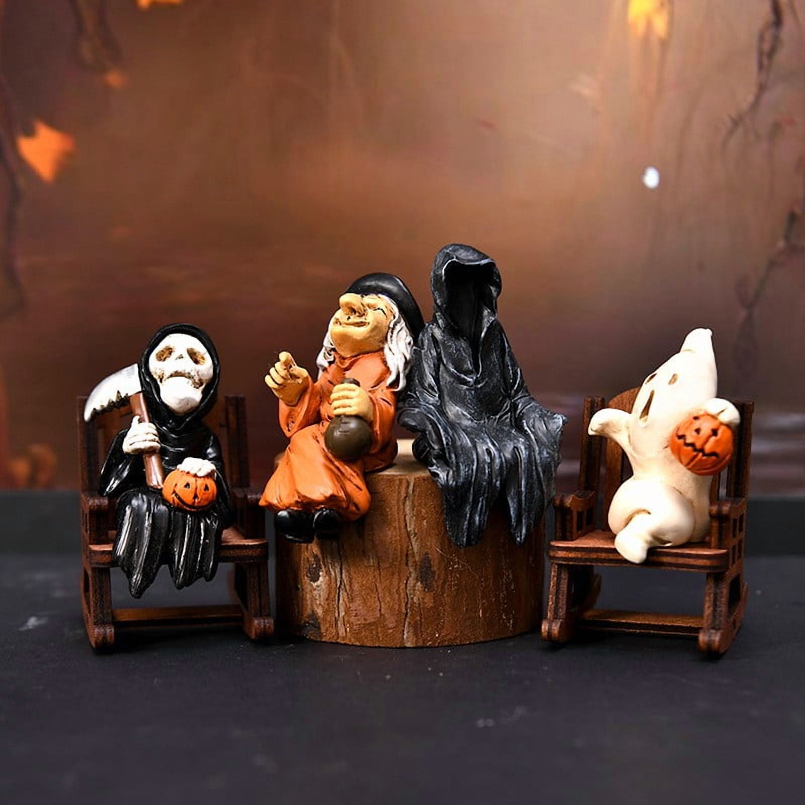 Xiwaer Halloween Decoration Witch Rocking Chair Home Tabletop ...