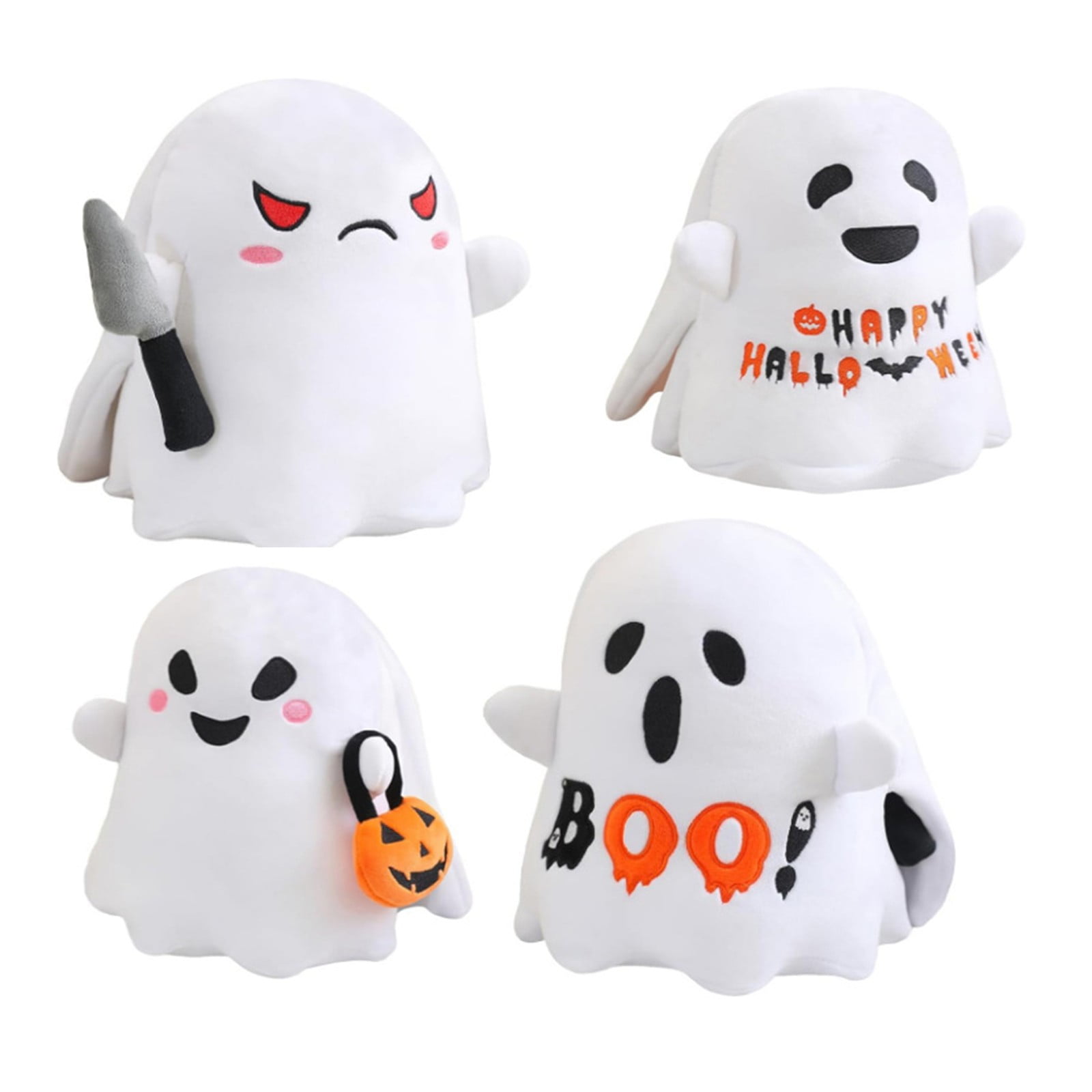 Xiwaer Halloween Plush Reversible Plushie - Angry + Scared - Cute ...