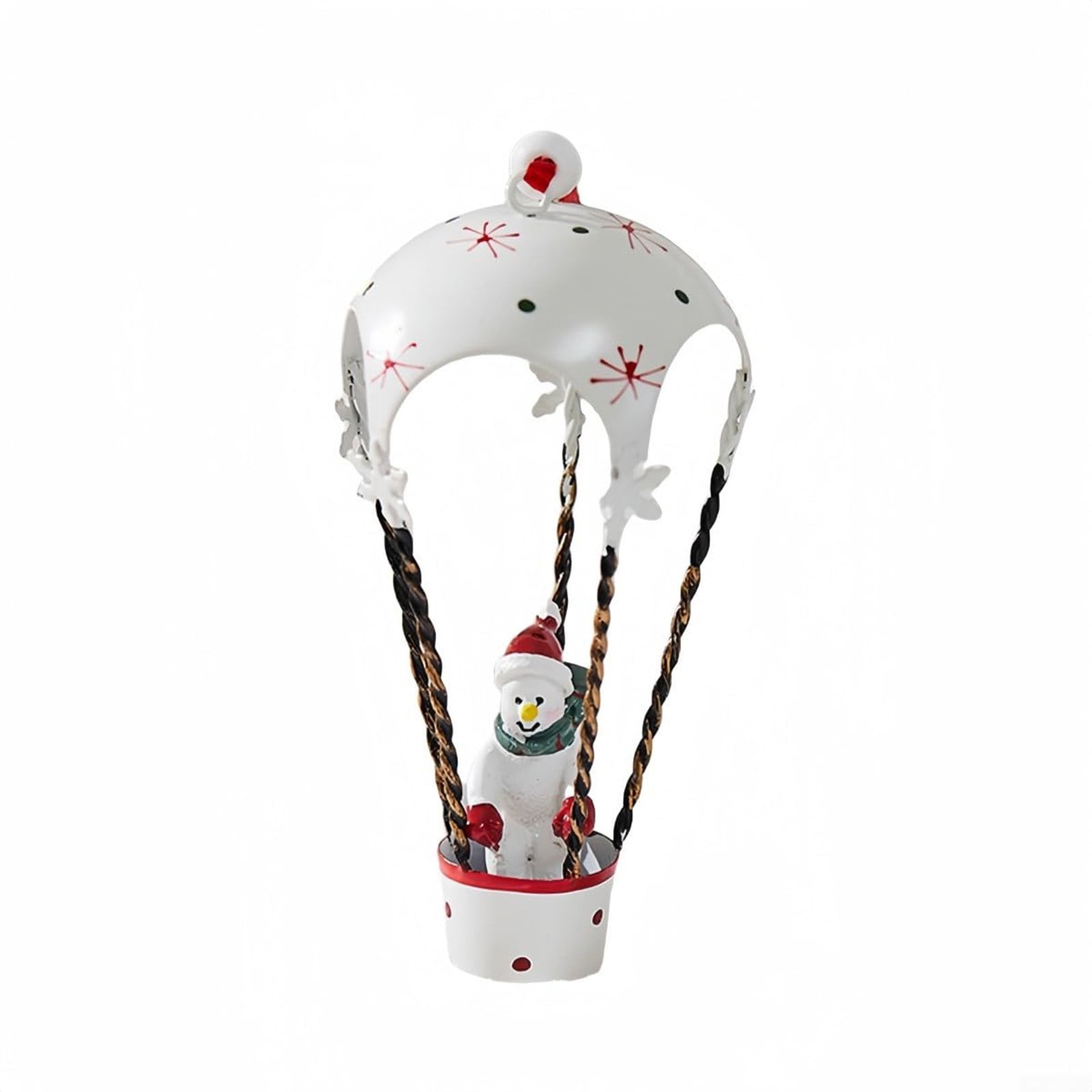 Xiwaer Santa On Airplane Figurines Funny Santa Flying Plane Snowman In ...