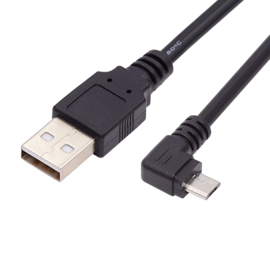 Xiwai 1.0M Right Angled 90 Degree Micro USB 5Pin to USB 2.0 Data Charge ...