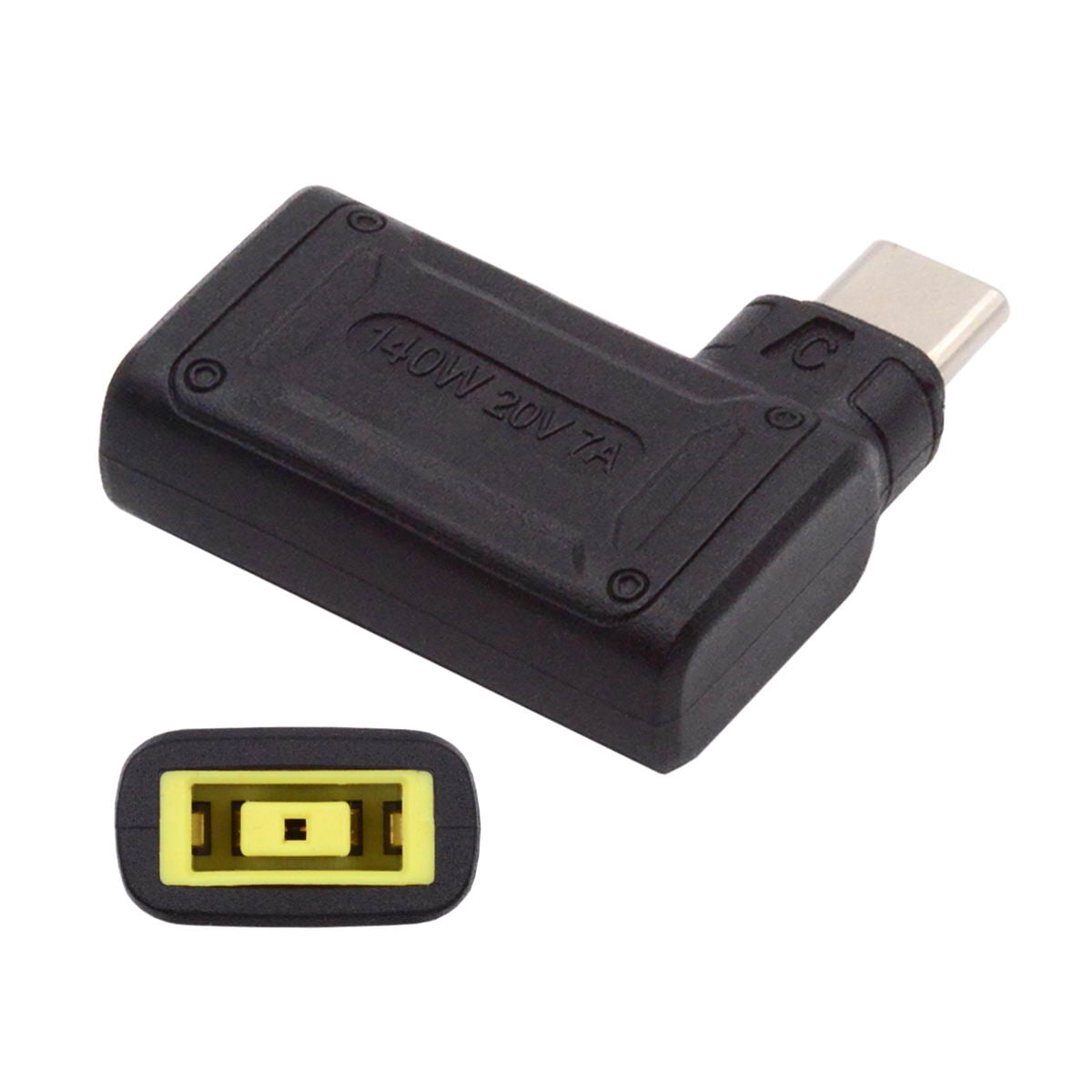 Xiwai 140W 100W Rectangle Jack Thinkpad X1 Input to USB-C Type-C Angled ...