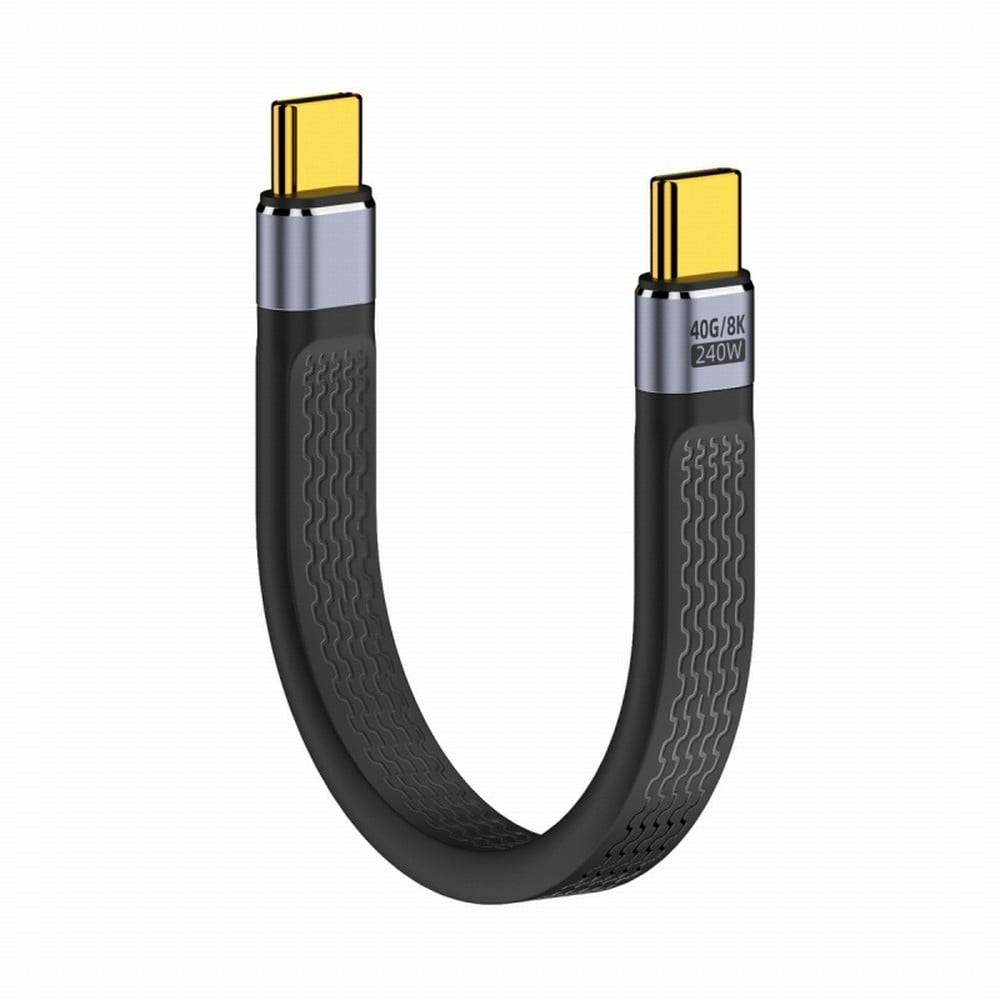 Xiwai 240W Type-C USB-C Male to Male USB4 40Gbps 100W 8K Flat Slim FPC ...