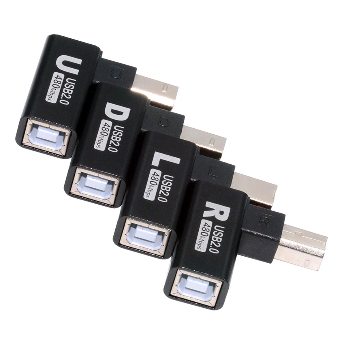 Xiwai 4pcs/lot USB 2.0 Type-B Male to Female Extension Adapter ...