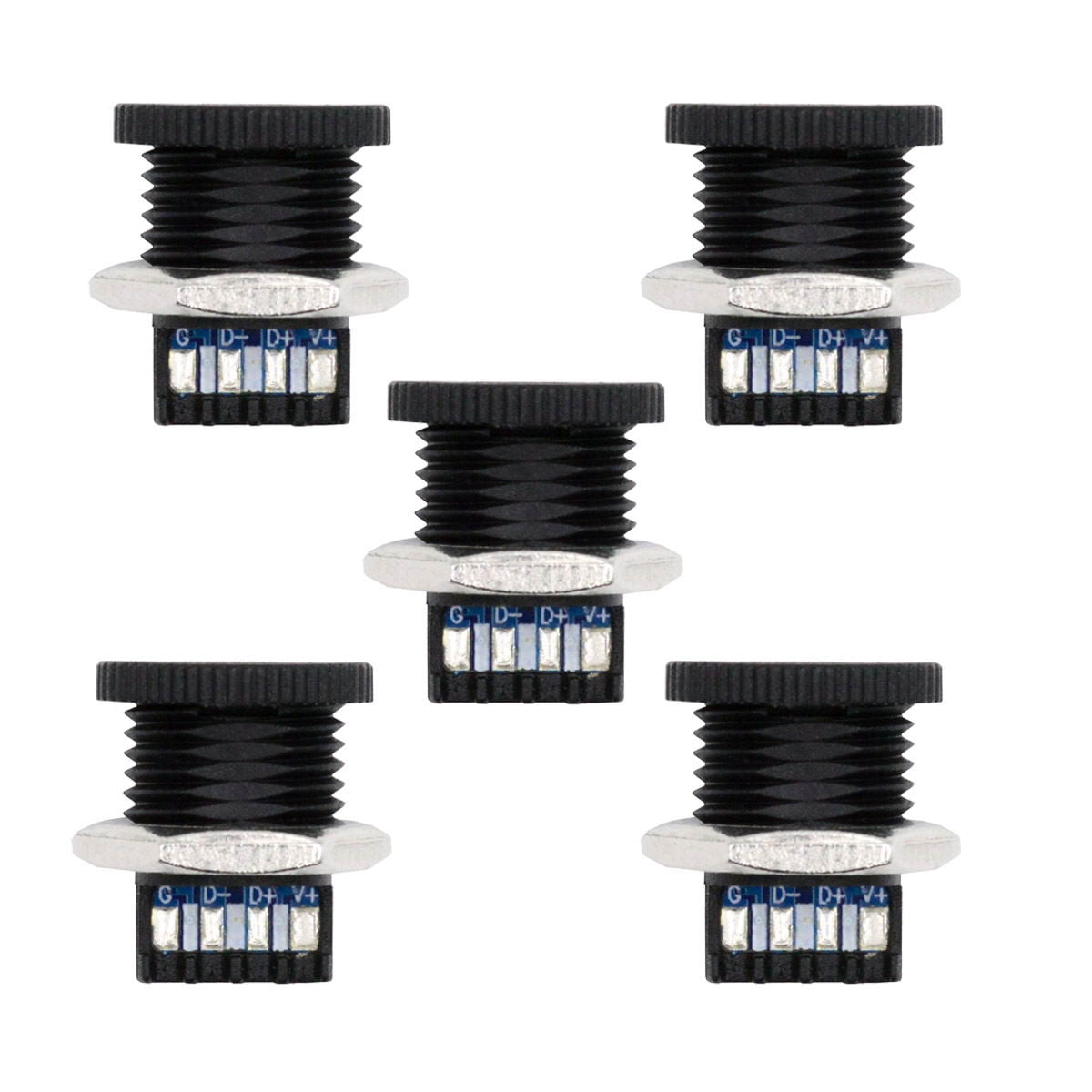 Xiwai 5pcs/set DIY OEM Type C Female Socket Connector to 6Pin PCBA ...