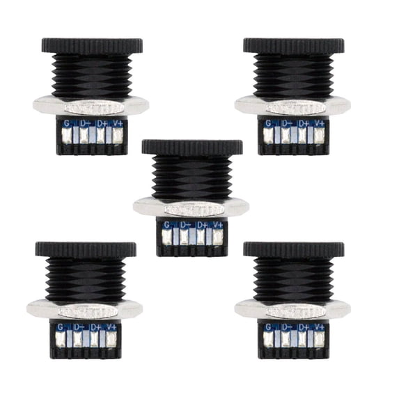 Xiwai 5pcs/set DIY OEM Type C Female Socket Connector to 6Pin PCBA ...