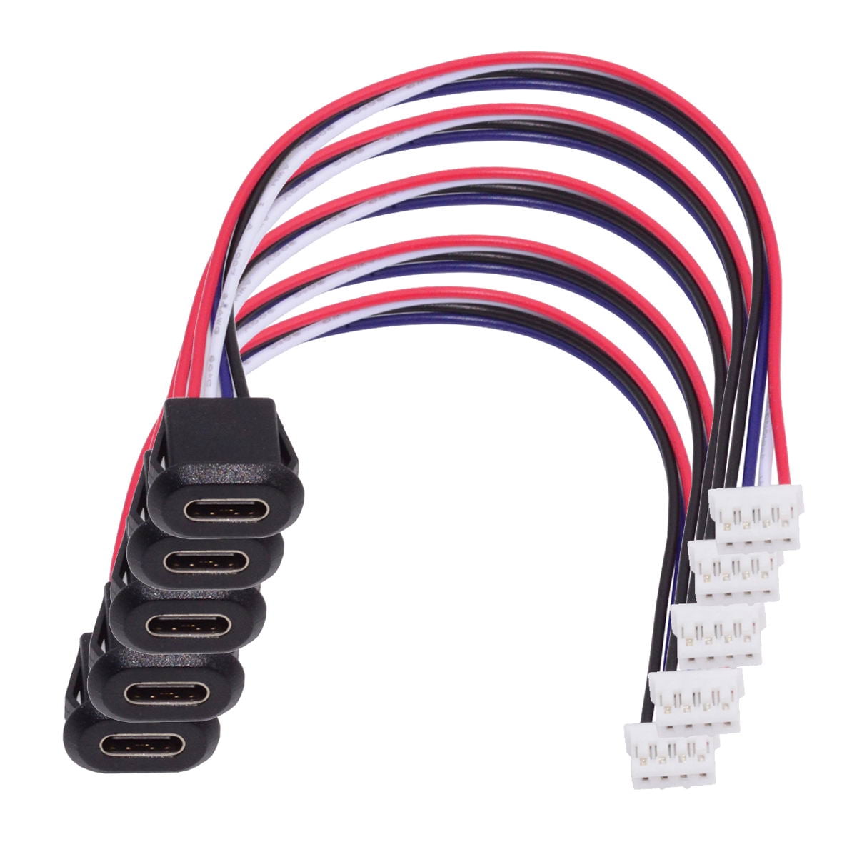 Xiwai 5pcs/set DIY OEM Type C Female Socket to 4Pin Header Cable Pitch ...