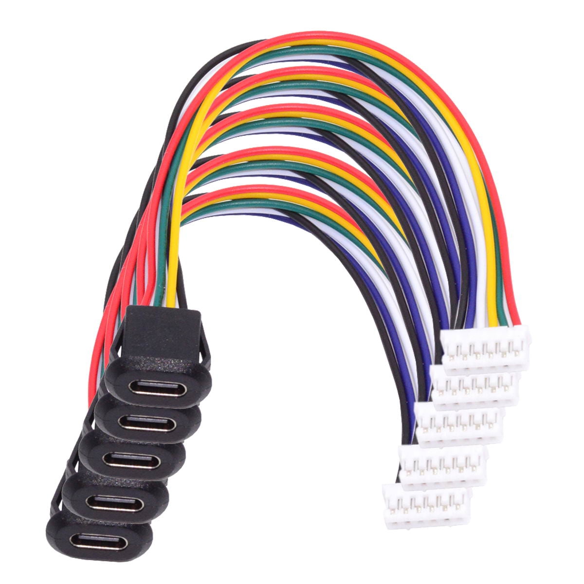 Xiwai 5pcs/set DIY OEM Type C Female Socket to 6Pin Header Cable Pitch ...