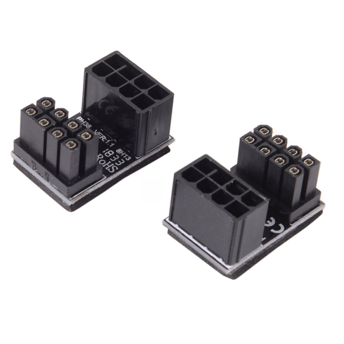 Xiwai ATX 8Pin Female to 8pin Male 180 Degree Angled Adapter for ...
