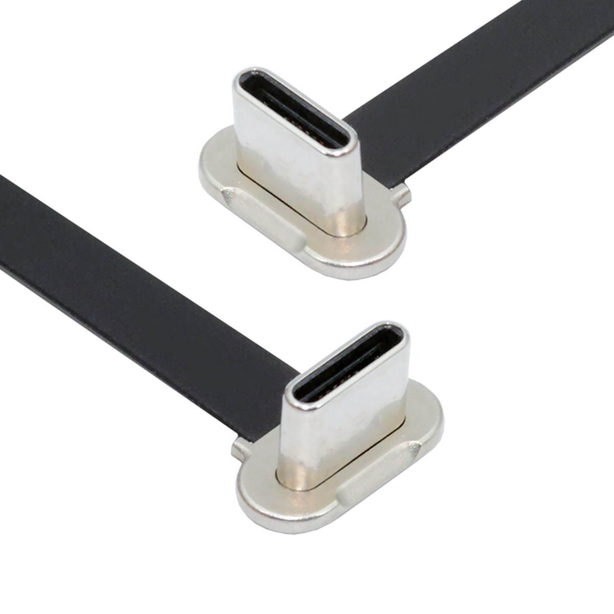 Xiwai Angled USB-C Type C to USB-C Ultra Slim Flat Power USB2.0 Data ...