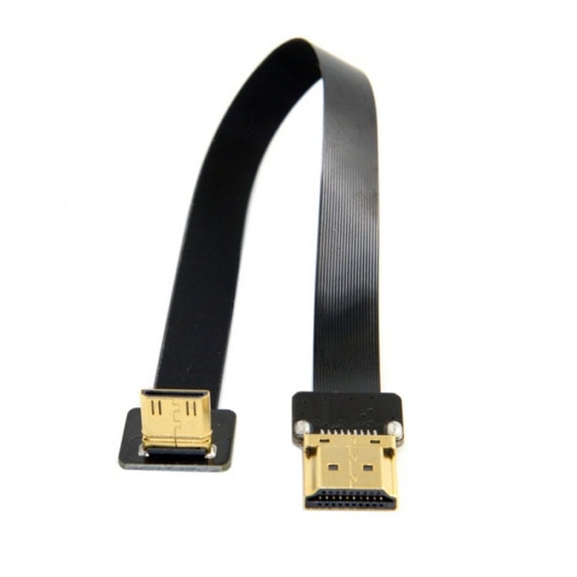 Xiwai CYFPV 90 Degree Up Angled FPV Mini HDMI Male to HDMI Male FPC ...