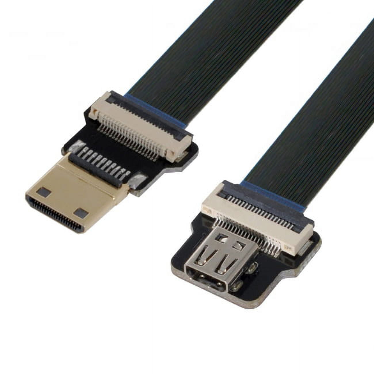 Xiwai CYFPV Mini HDMI Male to Micro HDMI Female Extension FPC Flat ...