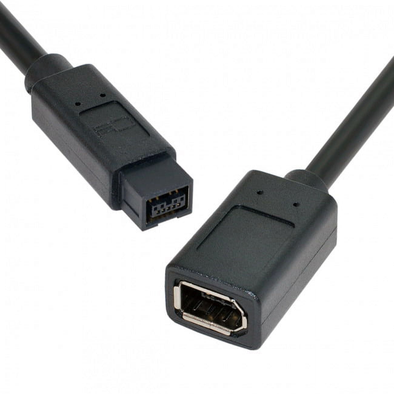 Xiwai Cable IEEE 1394 6Pin Female to 1394b 9Pin Male Firewire 400 to 800 Cable 20cm - Walmart.com