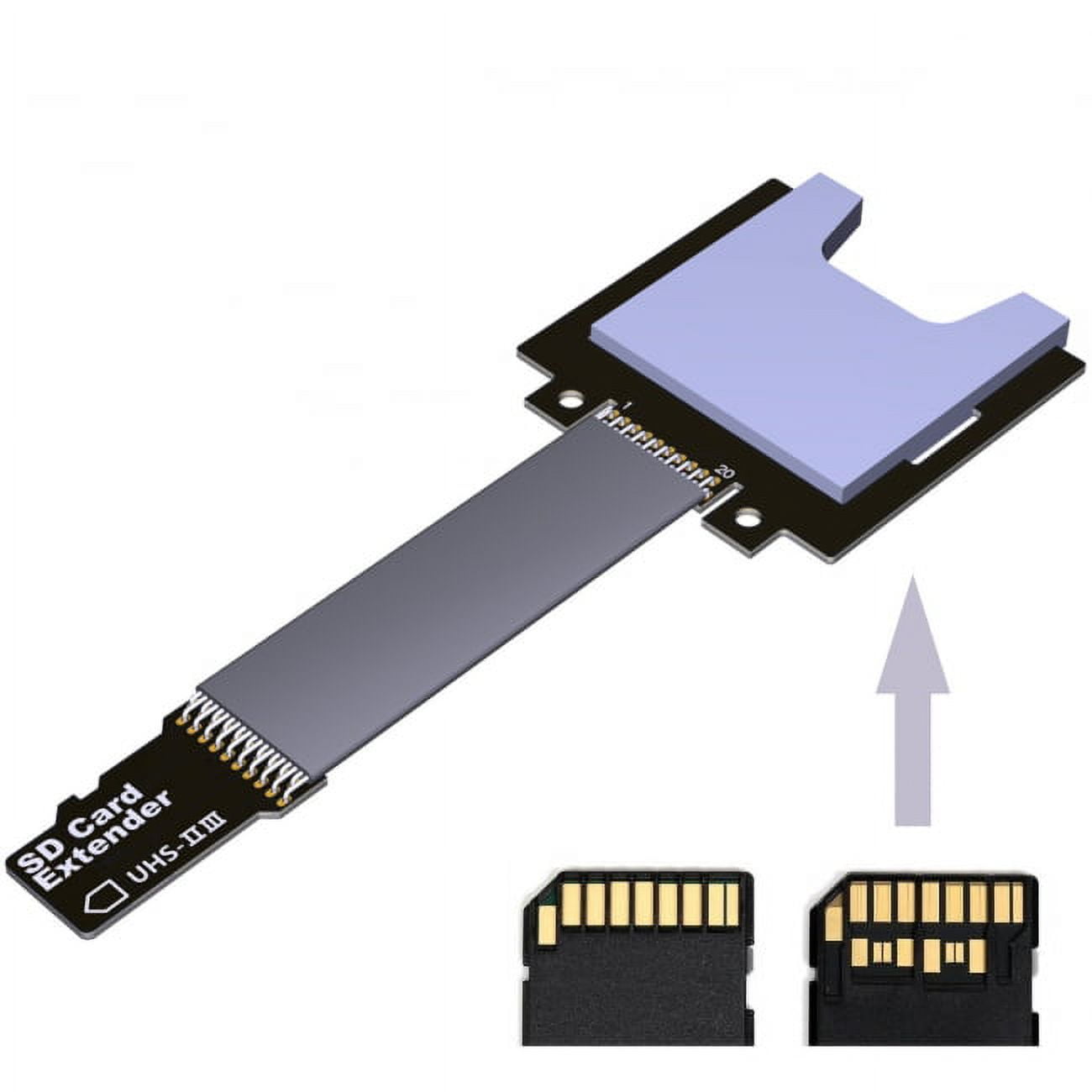 Xiwai Cable TF Micro SD Male Extender to SD Female Card Extension Cable ...