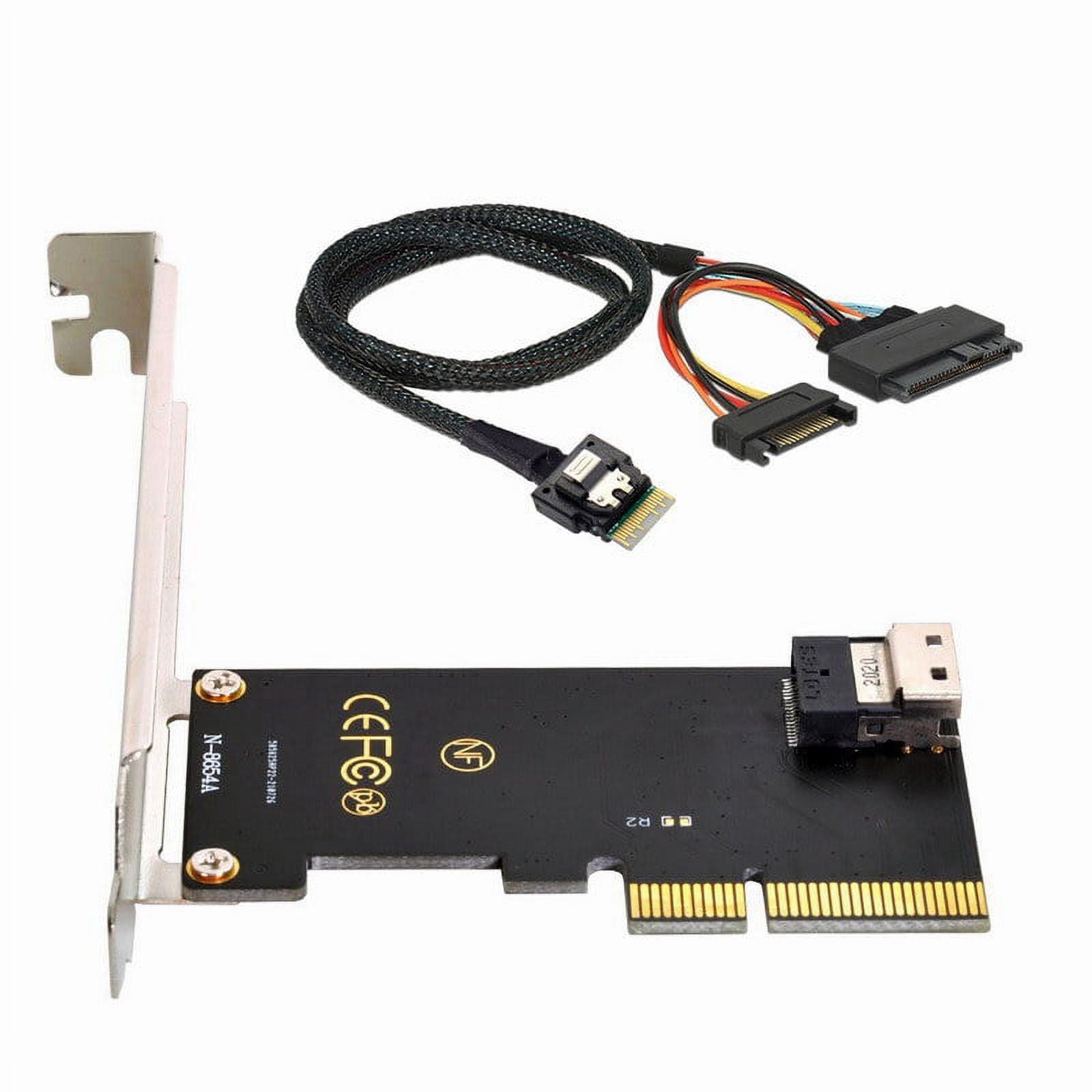 Xiwai Card PCI-E 3.0 4.0 to SFF-8654 Slimline SAS Card Adapter U.2 U2 ...