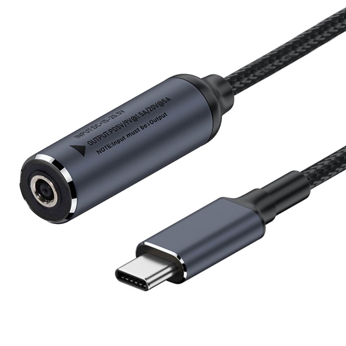 Xiwai DC Jack 4.5X3.0mm Input to USB-C Type-C Power 100W Charge Cable ...