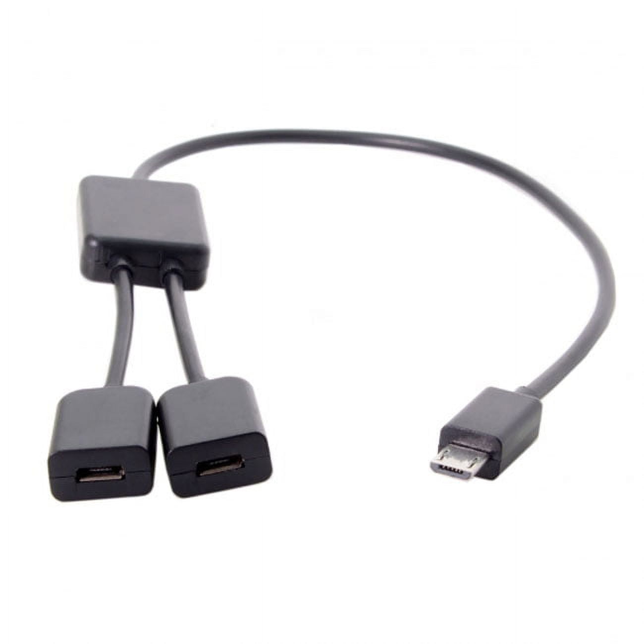 Xiwai Hub Micro USB to Dual Ports Micro USB Female Hub Cable for Laptop ...