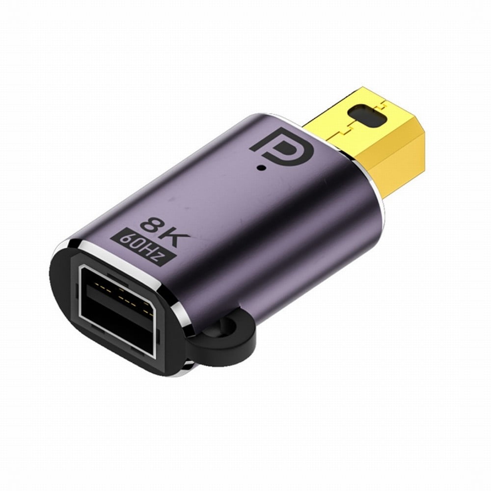 Xiwai Mini DisplayPort 1.4 Male to Mini DP Female 8K 60hz Adapter Ultra ...