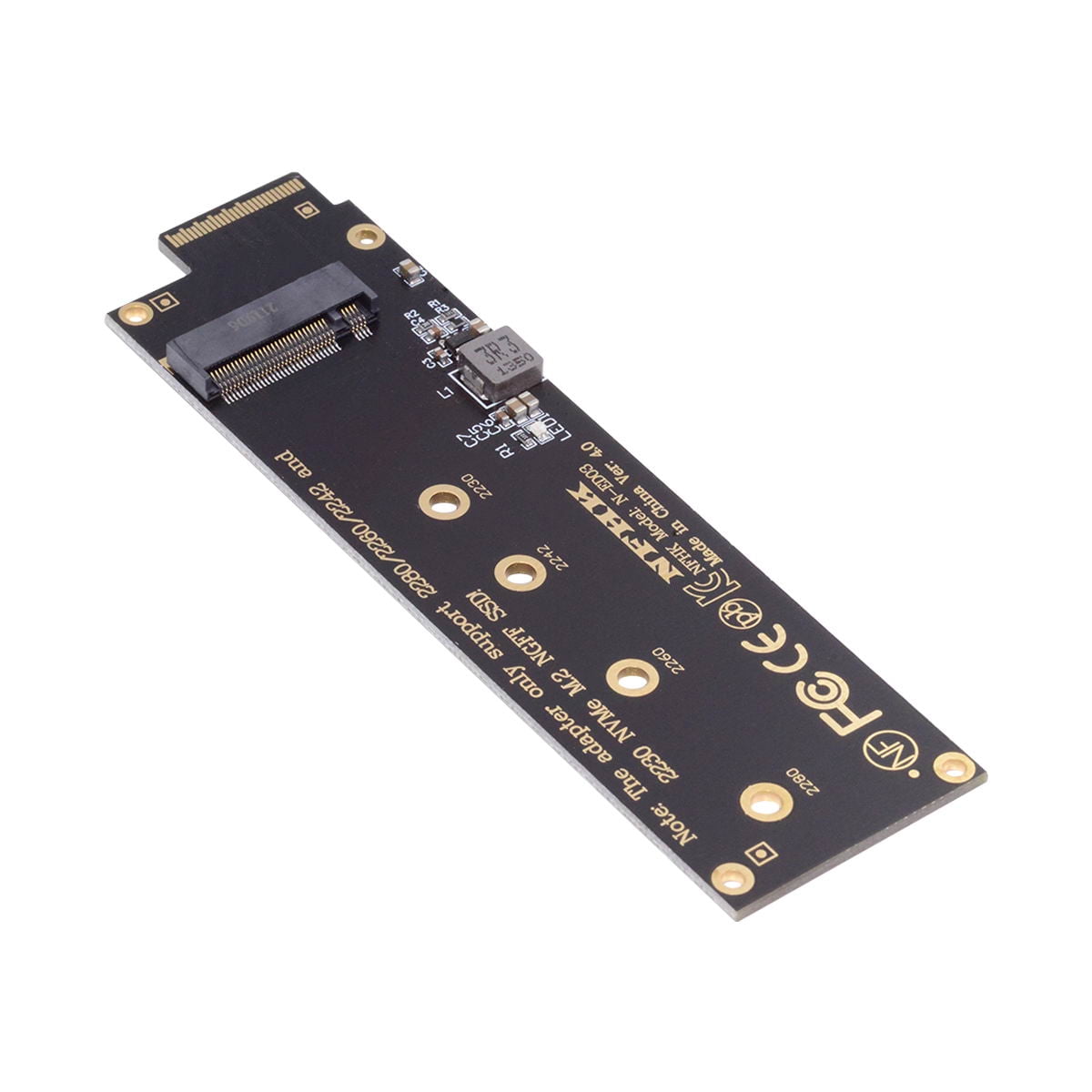 Xiwai NVMe NGFF M-key 4X to PCI-E Ruler 1U GEN-Z EDSFF Short SSD E1.S Host Carrier Adapter ...