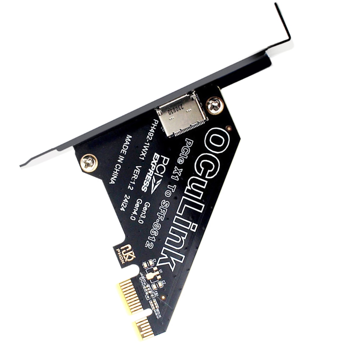 Xiwai PCI-Express 4.0 PCIE 1x to Oculink SFF-8612 SFF-8611 Host Card ...