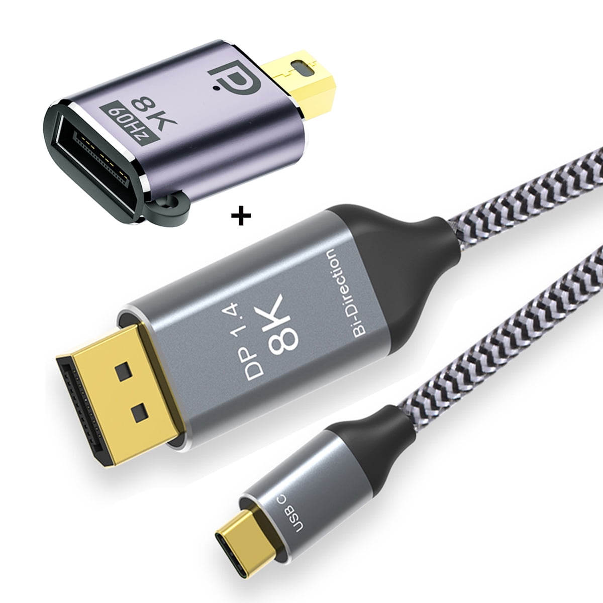 Xiwai Reversible Mini DisplayPort DP Source to USB 3.1 Type C USB-C ...