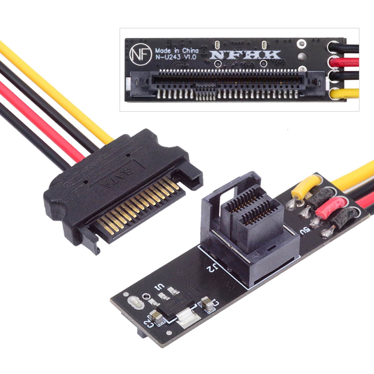 Xiwai SFF-8643 PCI-E 4.0 Female to U.2 SFF-8639 U.3 NVME PCIe PCI ...