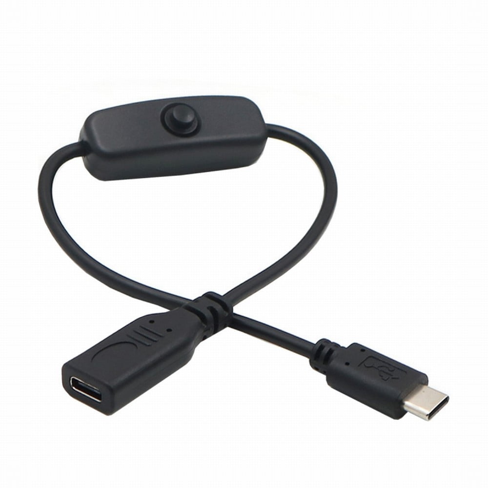 Xiwai USB-C Cable with On Off Power Switch Button USB Type C Male to ...