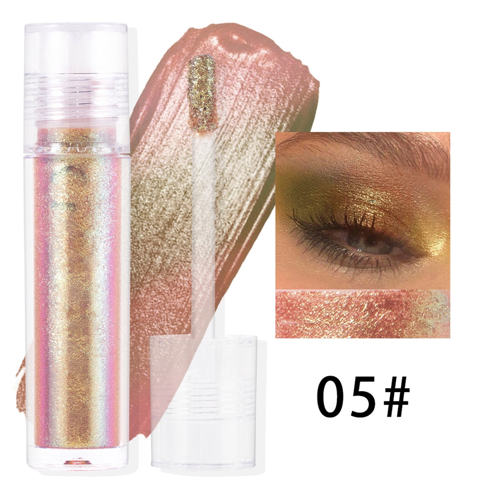 Xixili Shiny Eyeshadow Liquid, Multi-Colour Blend, Long-Lasting Colour ...