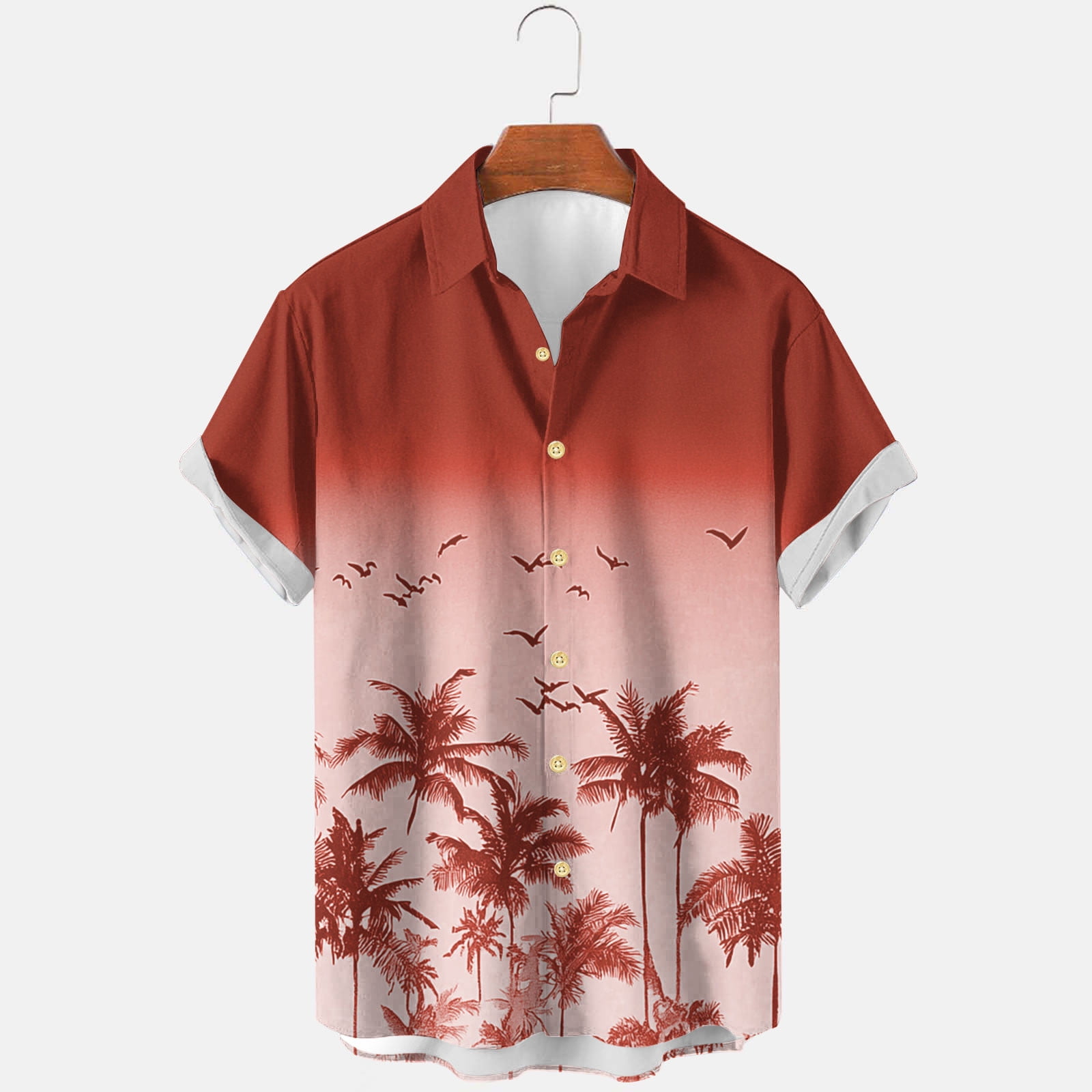 Xixinqiwan No Boundaries Men's & Big Men's Button Up Shirt,Beach Ugly ...