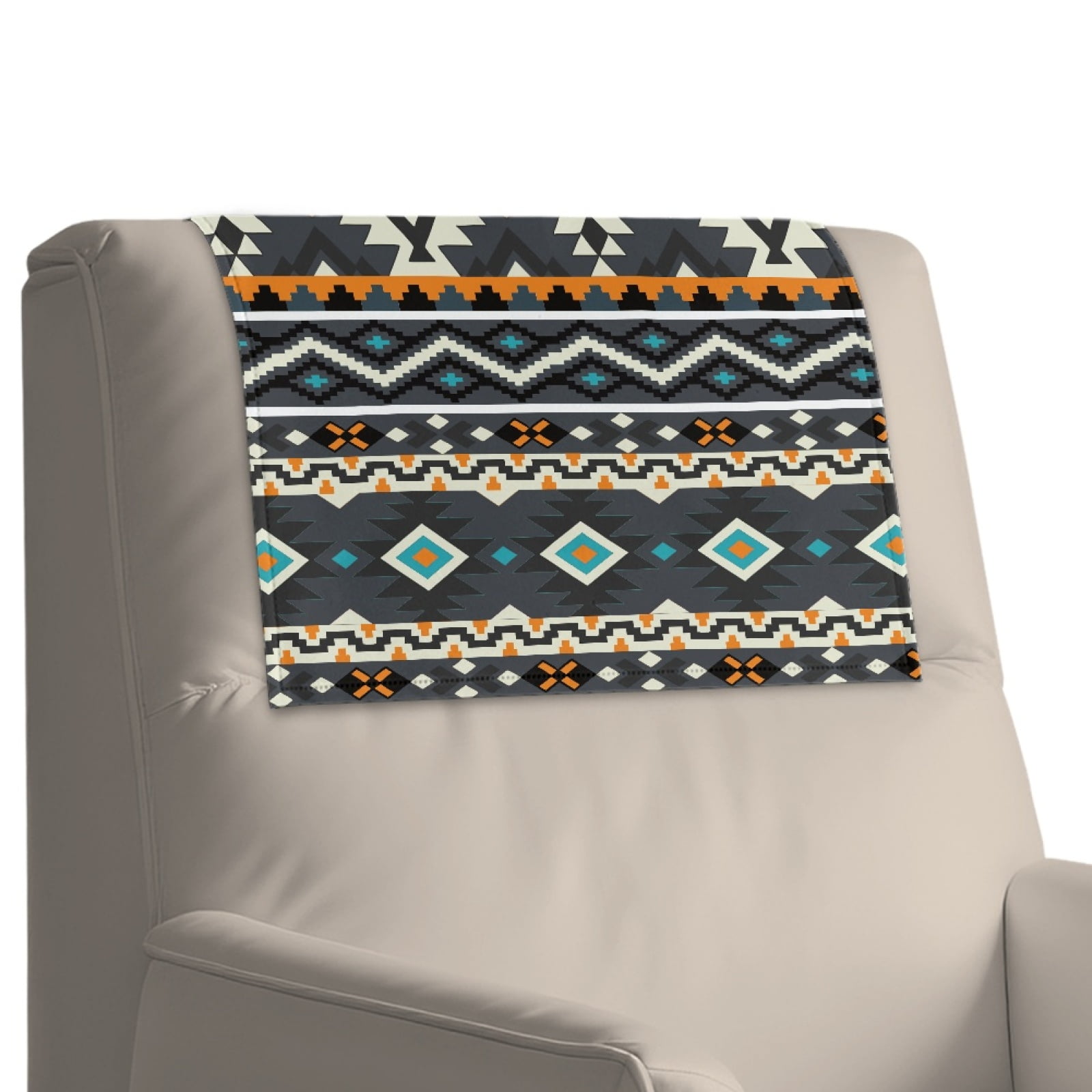 Xixirimido Aztec Ethnic Tribal Print Leather Recliner Headrest Cover ...