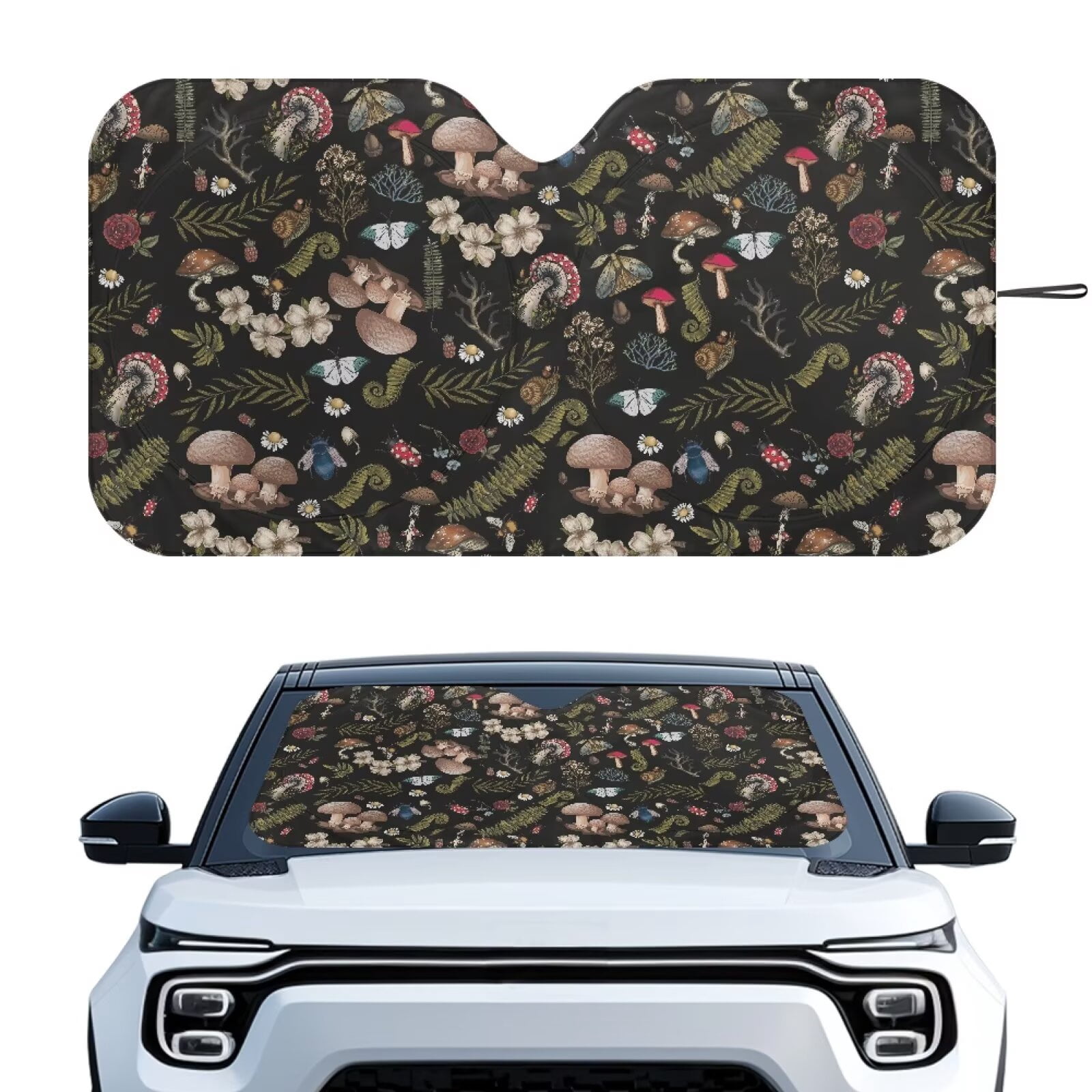 Xixirimido Car Windshield Sun Shade Foldable Sunshade Front Window ...