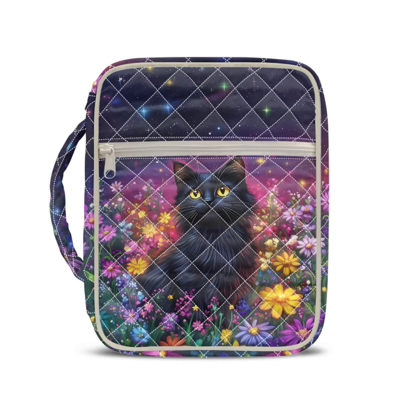 Xixirimido Cat Colorful Daisy Starry Night Print Bible Cover, Bible ...