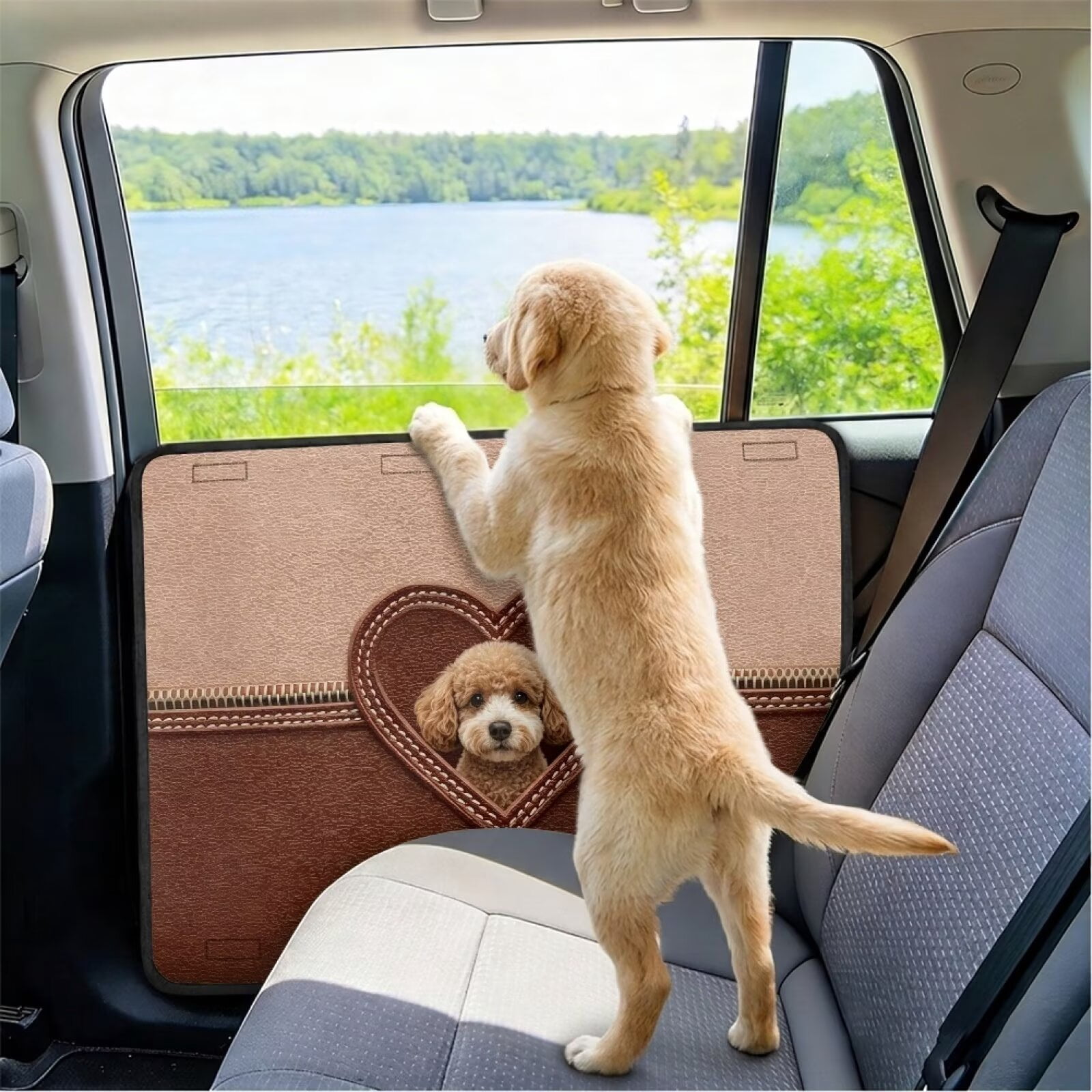 Xixirimido Dog Car Door Protector 2 Pcs Pet Car Door Cover, Waterproof ...