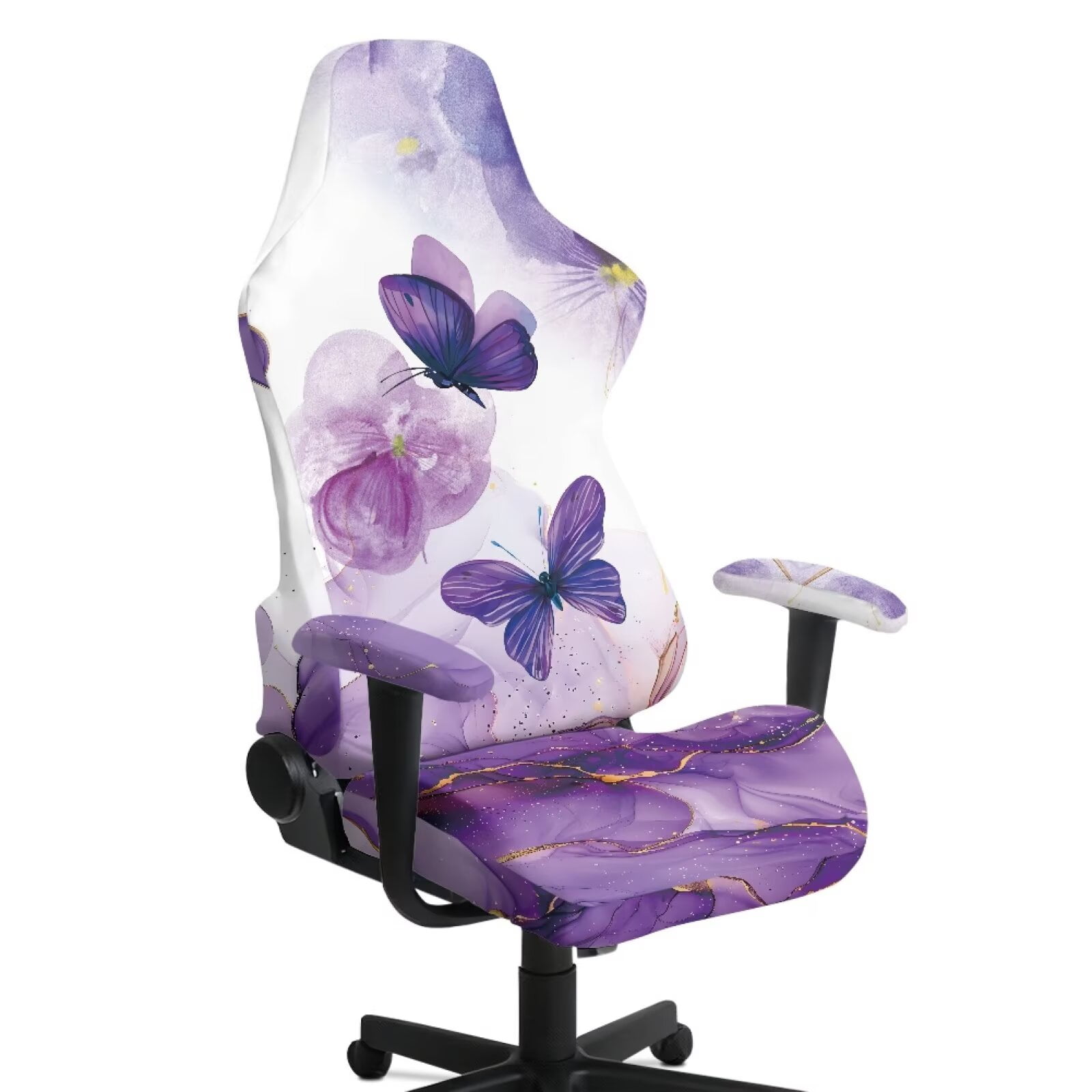 Xixirimido Gaming Chair Covers Slipcovers, 4-Piece Stretchable Elastic ...