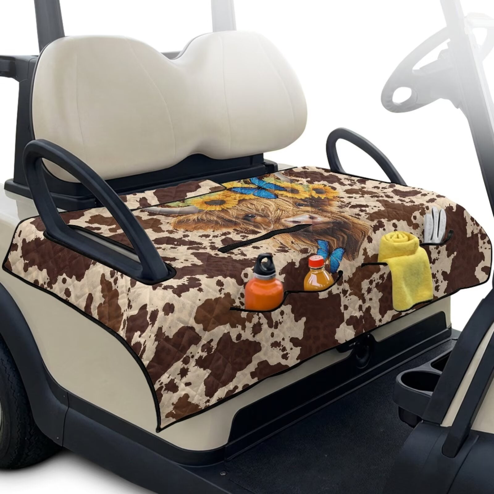 Xixirimido Golf Cart Seat Cover Quilted Golf Cart Seat Towel Blanket ...