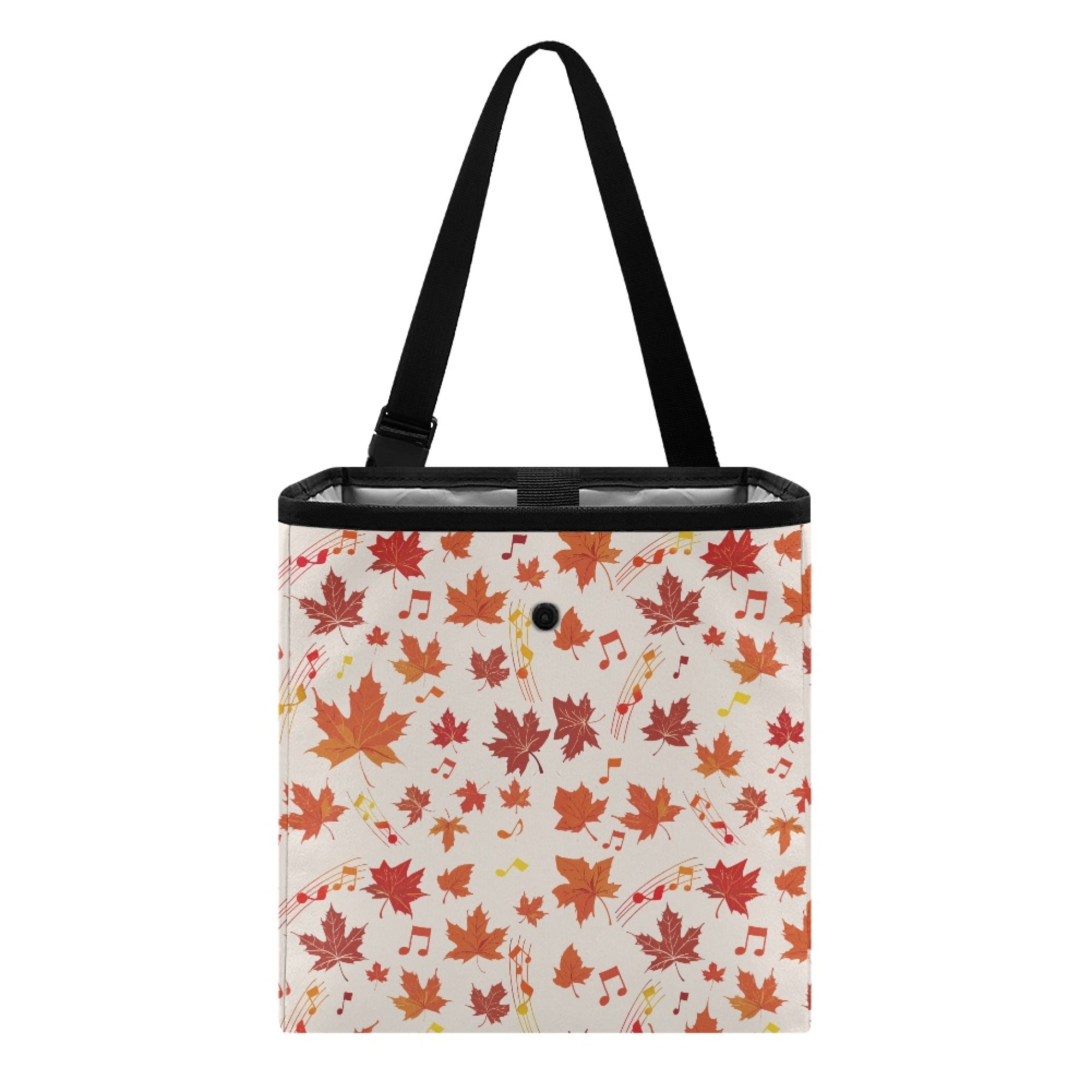 Xixirimido Maple Leaf Music Notes Pattern Car Trash Can Leak Proof Auto ...