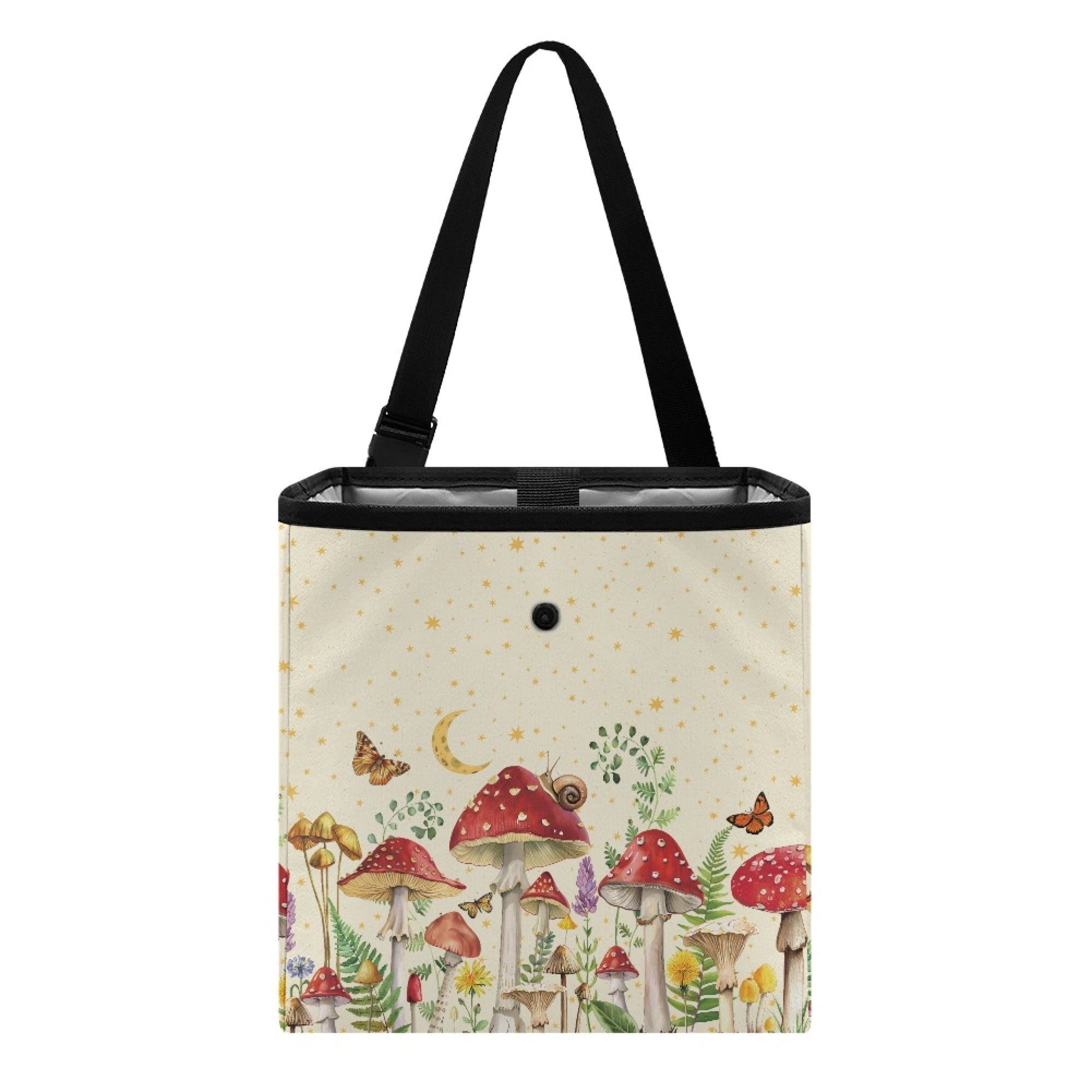Xixirimido Mushroom Car Trash Can Leak Proof Auto Trash Bag Hanging ...